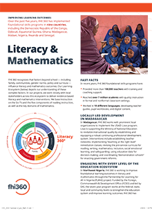 Literacy and mathematics - FHI 360